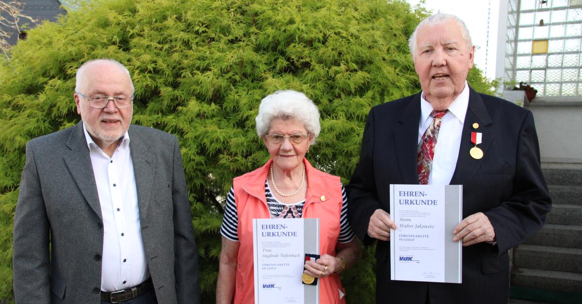 VdK Gladenbach ehrt verdiente Mitglieder